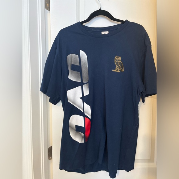 OVO | Shirts | Ovo Blue Tee With Gold Owl Emblem | Poshmark